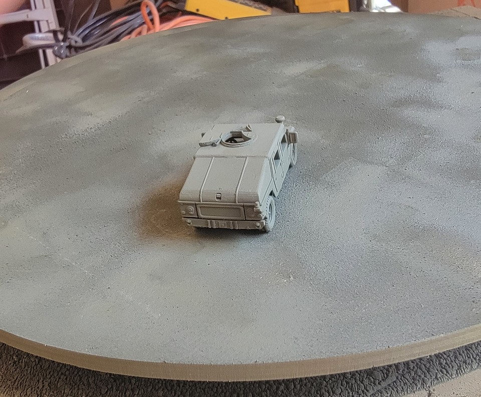 One HO 1/87 scale Humvee with open roof hatch, olive drab | eBay