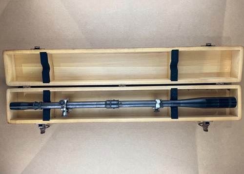 J.W. Fecker Target Rifle Scope with Rings - Crosshair Reticle in Lyman ...