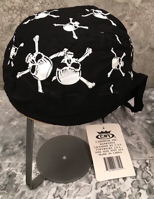 Skull Crossbones DANBANNA CSI Doo Rag Durag Head Wrap Skull Cap ...