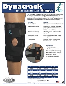 MedSpec Dynatrack Patella Stabilizer with Metal Hinges | eBay