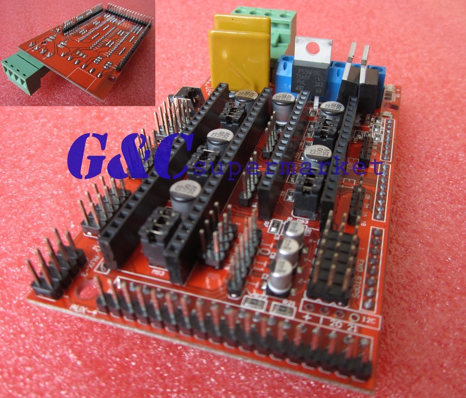 3D Printer Controller for Arduino RAMPS 1.4 REPRAP MENDEL PRUSA NEW RED ...