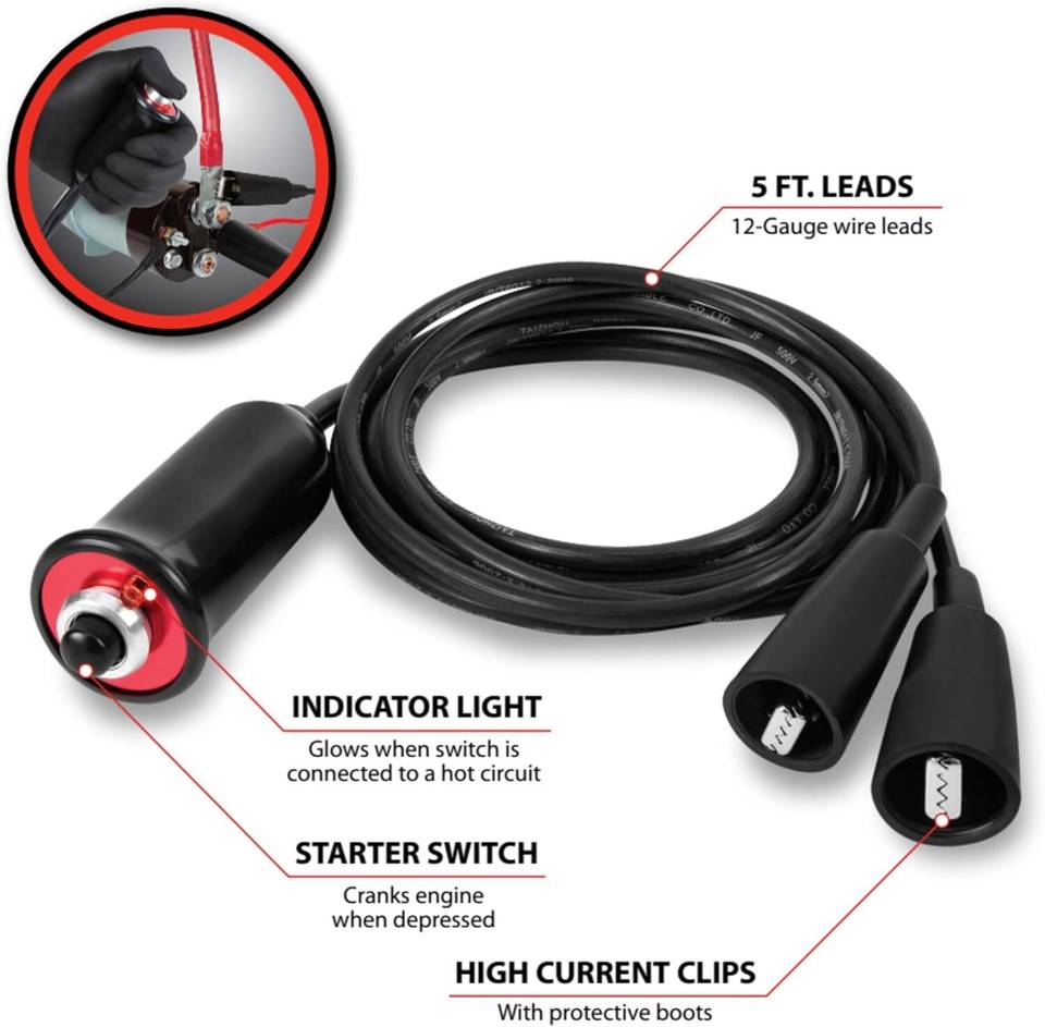 Remote Starter Switch | Heavy Duty | Wired Start Crank | 6V-12v Car ...