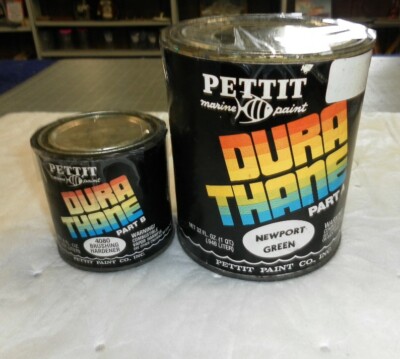 Pettit Marine Paint Durathane Part A Newport Green & Part B 4080 New ...