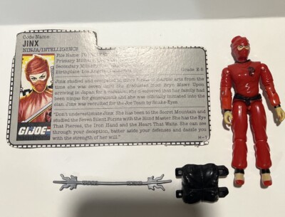 1987 GI Joe Jinx v1 Figure with File Card And Weapon | eBay