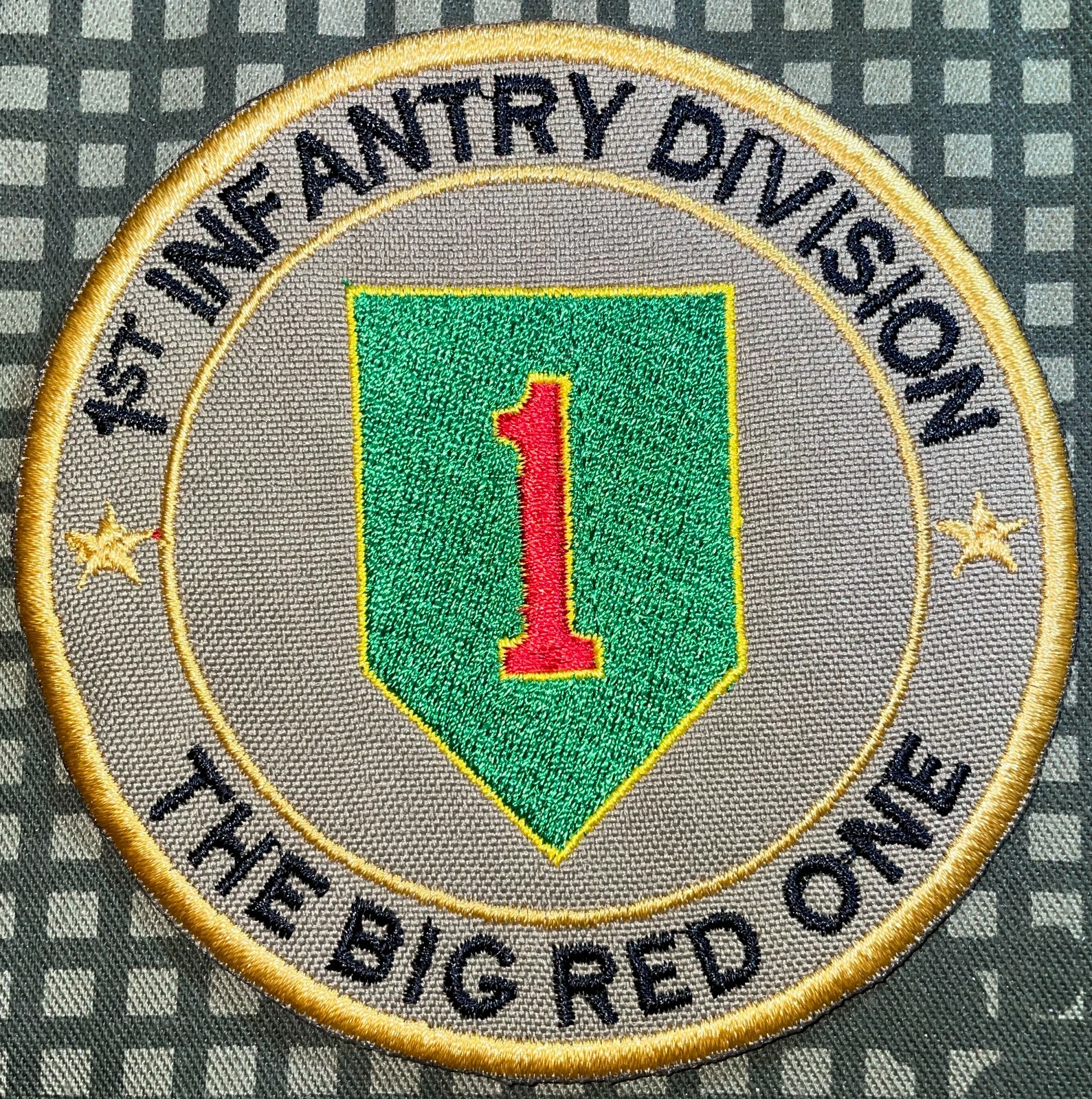 US Army 1st Infantry Division "The Big Red One" Patch Hook & Iron-On ...