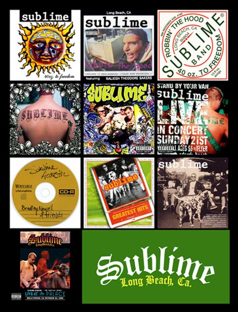 SUBLIME album discography magnet (3.75" x 4.75" magnet) | eBay