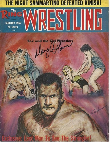 JANUARY 1967 THE RING WRESTLING MAGAZINE SAMMARTINO KINISKI STRANGLER ...