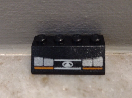 Lego Roof Tile 45° 2x4 Printed Black Headlight Slope Bricks 3037px9 | eBay