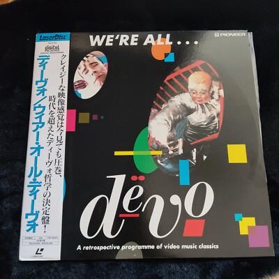 Devo We're All... Devo Japan LASERDISC OBI Insert RARE | eBay