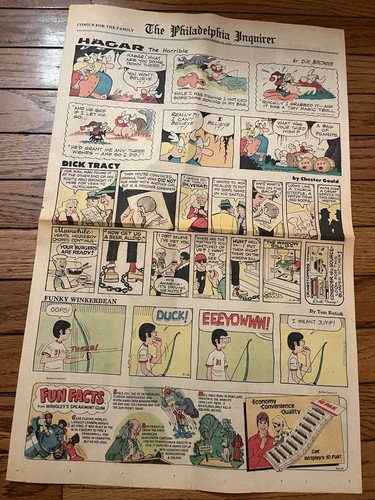 Hagar & Dick Tracy Sunday Comics Page November 16 1975 Philadelphia ...