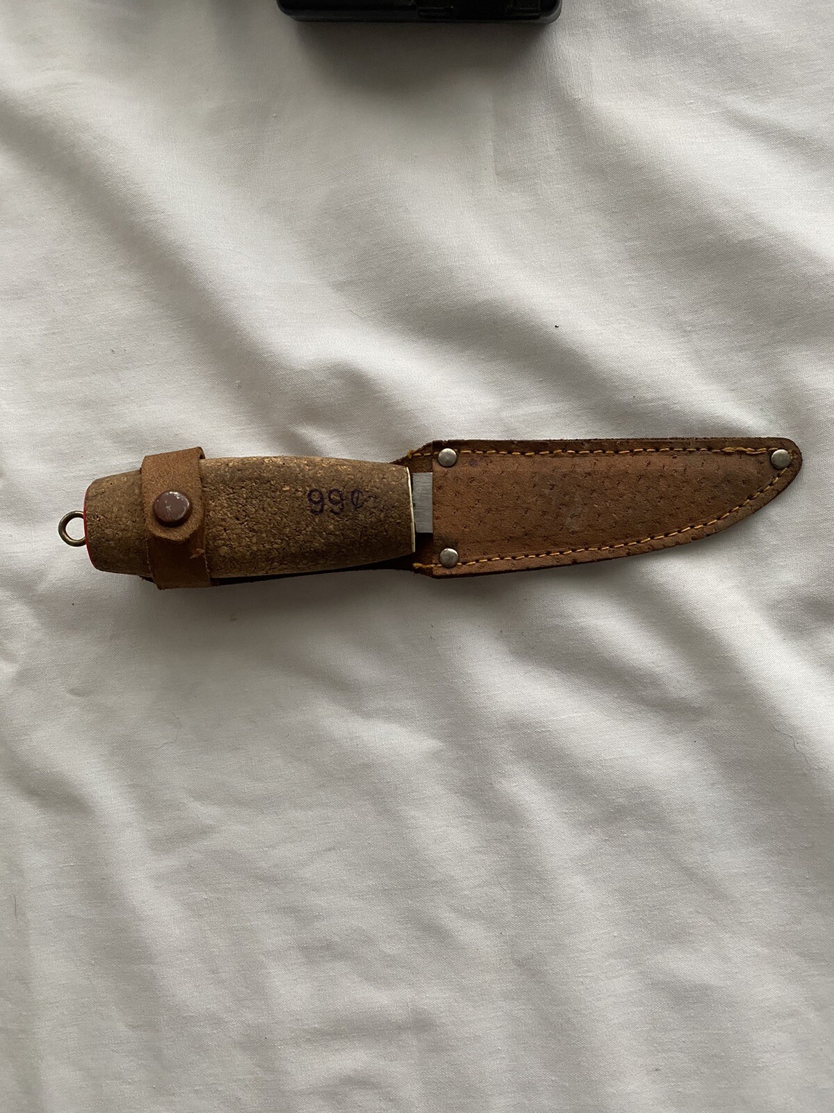 G. C. & Co.-Vintage Cork Handle Fishing Knife-W/Sheath-No. 390 4” Blade ...