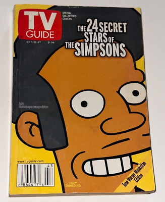 The Simpsons TV Guide 2000 Oct Apu Nahasapeemapetilon Special Collector ...