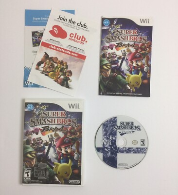 Complete - Super Smash Bros. Brawl - Nintendo Wii- Game Disc, Manual ...