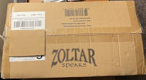 ZOLTAR NEW WAVE FORTUNE TELLING MACHINE 1/6 SCALE NEW SEALED IN BOX ...