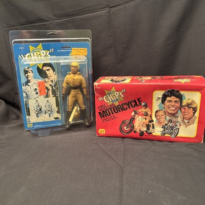 Mego Vintage Chips Jon Action Figure With Motorcycle Lot In Original ...