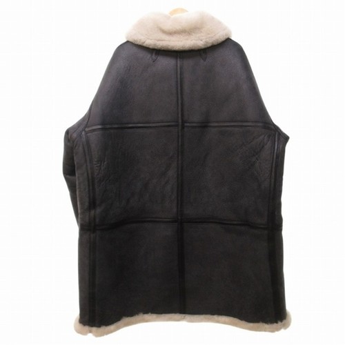 OLDJOE 24AW DISSTRESSED SHEARLING IRVINE COAT Mouton Jacket Fur Sheep ...