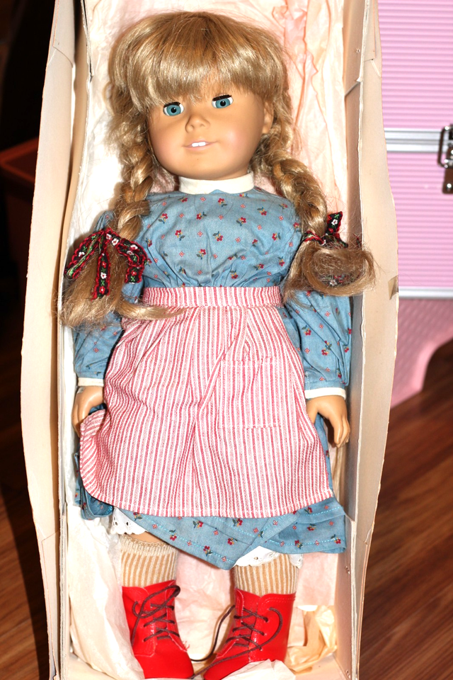 VINTAGE AMERICAN GIRL DOLL KIRSTEN MIB PLEASANT COMPANY 1986 WHITE BODY ...