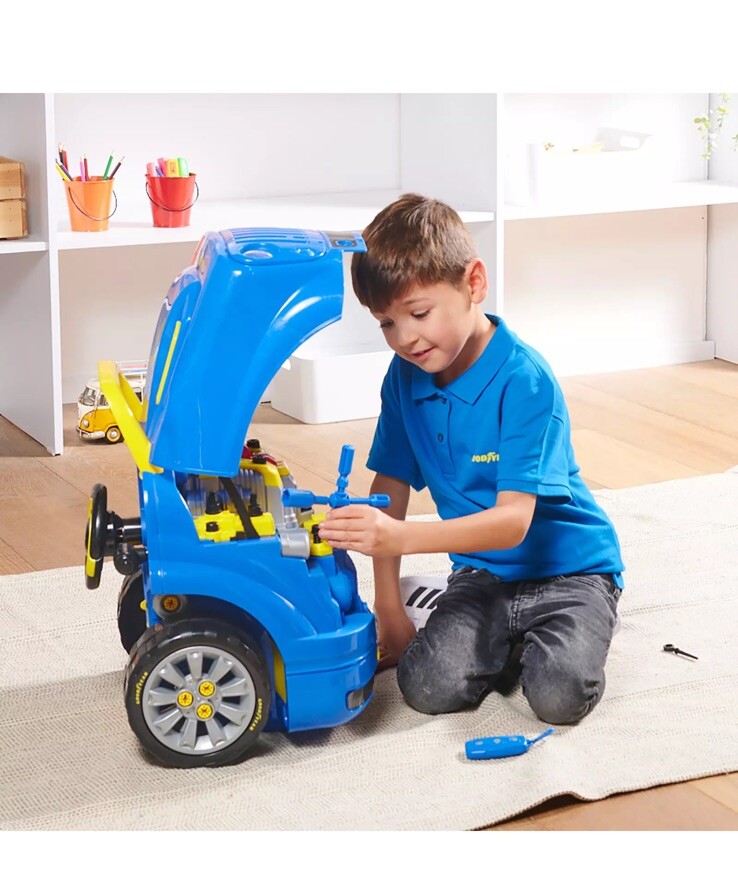 GOODYEAR KIDS CHILDRENS PLAY PRETEND MECHANIC AUTO CAR ENGINE REPAIR ...