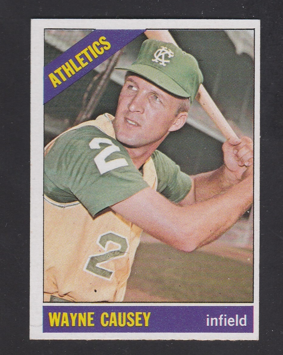 1966 TOPPS BASEBALL # 366 WAYNE CAUSEY EX-MT+ INV A817 | eBay