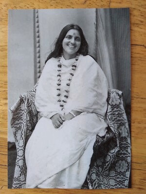 BEAUTIFUL BLACK & WHITE PHOTO ANANDAMAYI MA GURU SAINT INDIA 5" X 7" | eBay