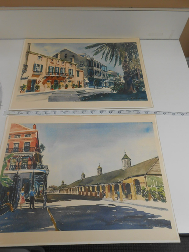 4 Phil Austin Watercolor Prints. Circa 1970 | eBay