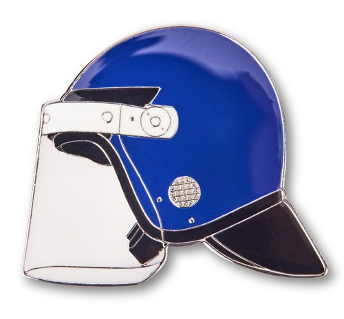 Police Public Order PSU Police Support Unit Riot Helmet Brooch Pin ...