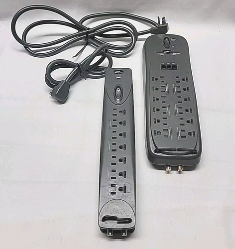 Surge Protector Power Sentry Surge Strip 7 & 12 Outlets Set of 2, black ...