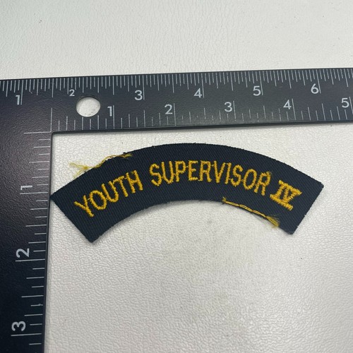 As-Is-Borderless YOUTH SUPERVISOR IV Tab Patch S28D | eBay
