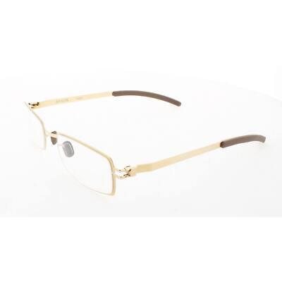 Mykita Unisex Eyeglasses Gold Metal Rectangular Full Rim Frame NO1-JOE ...