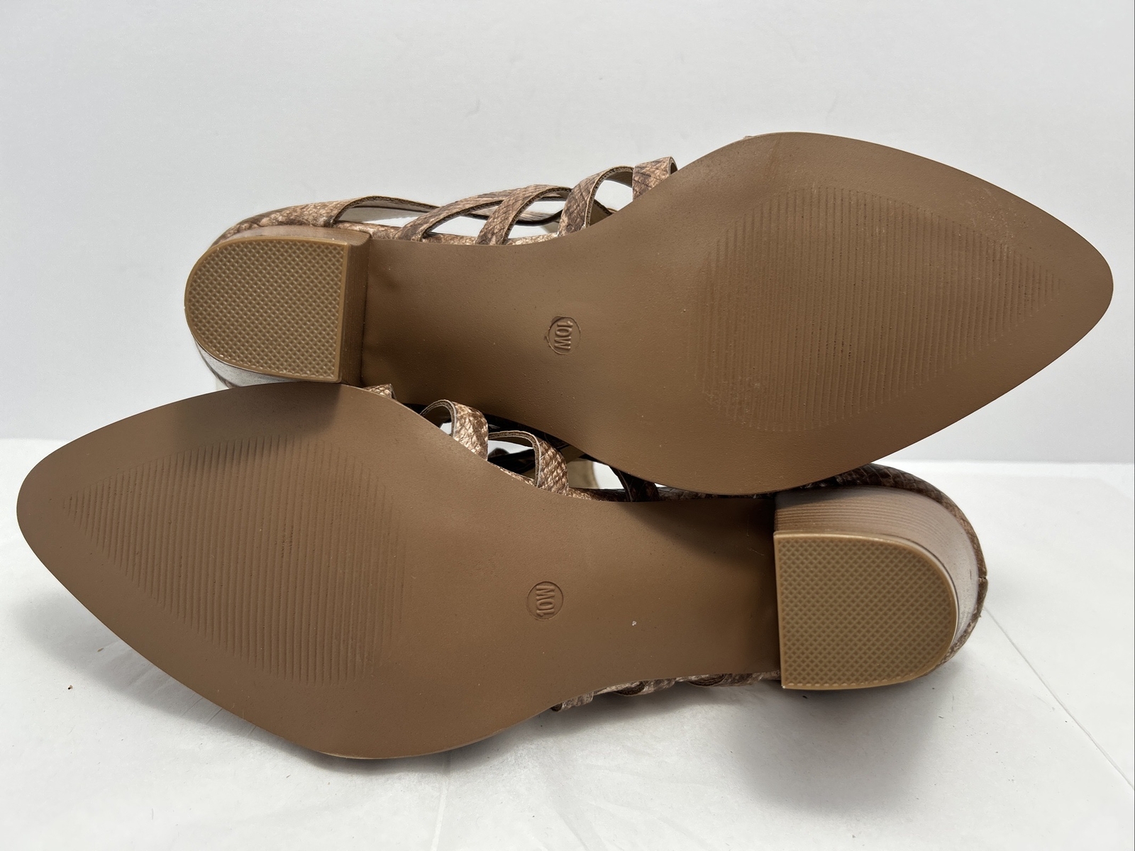 C Comfort by Cato Womens Heels /Mules Size 10 W Brown Reptile Print w ...