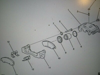 GM OEM Brake-Front-Hardware Kit 25910433 Cadillac Escalade 07-17 ...