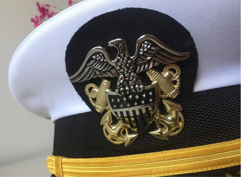 New US Navy Officer's captain rank cap hat in all sizes | eBay