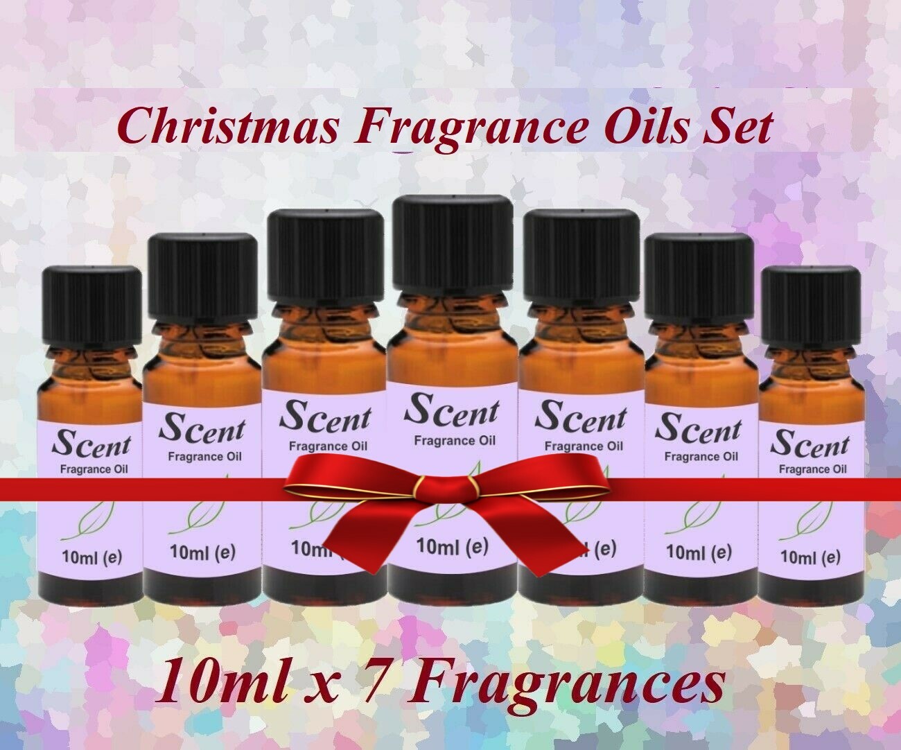 CHRISTMAS FRAGRANCE OILS SET - 10ml x 7 for Candles, Diffusers, Oil ...