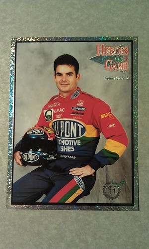 Jeff Gordon #63 Rookie Nascar Driver Heroes of the Game Platinum Card ...