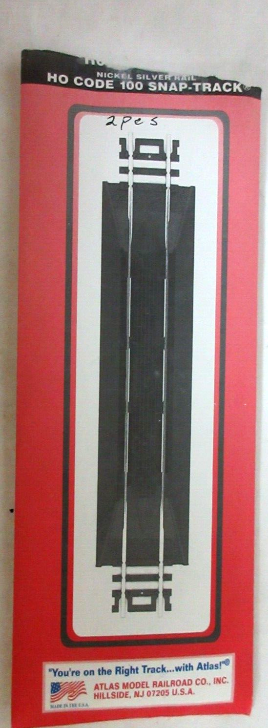 Atlas HO Scale Pack of 2 Code 100 Nickel Silver 9" Straight Rerailer ...
