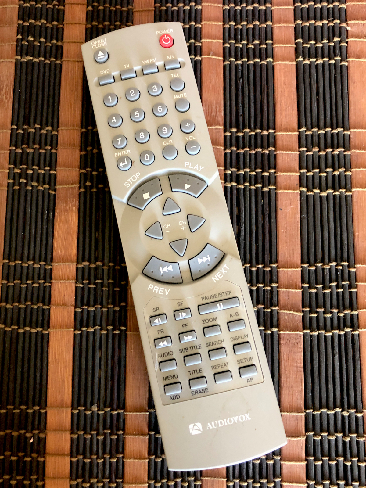 GENUINE AUDIOVOX VE1040 LOW PROFILE DVD/TV/SPEAKERPHONE REMOTE | eBay