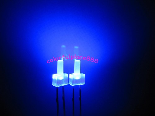 50pcs, 2mm Blue Diffused Flat Top LED Diodes Leds Light Bulb Light New ...