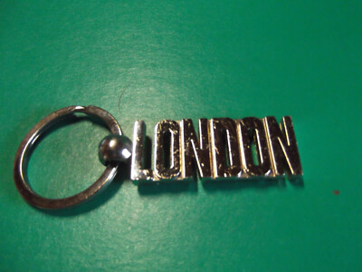 Unique Collectible Keychain Metal 1.75"in Silver Tone LONDON "Light ...