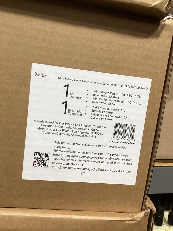 Our Place Mini Home Cook Duo Mini Always Pan + Mini Perfect Pot - CHAR ...