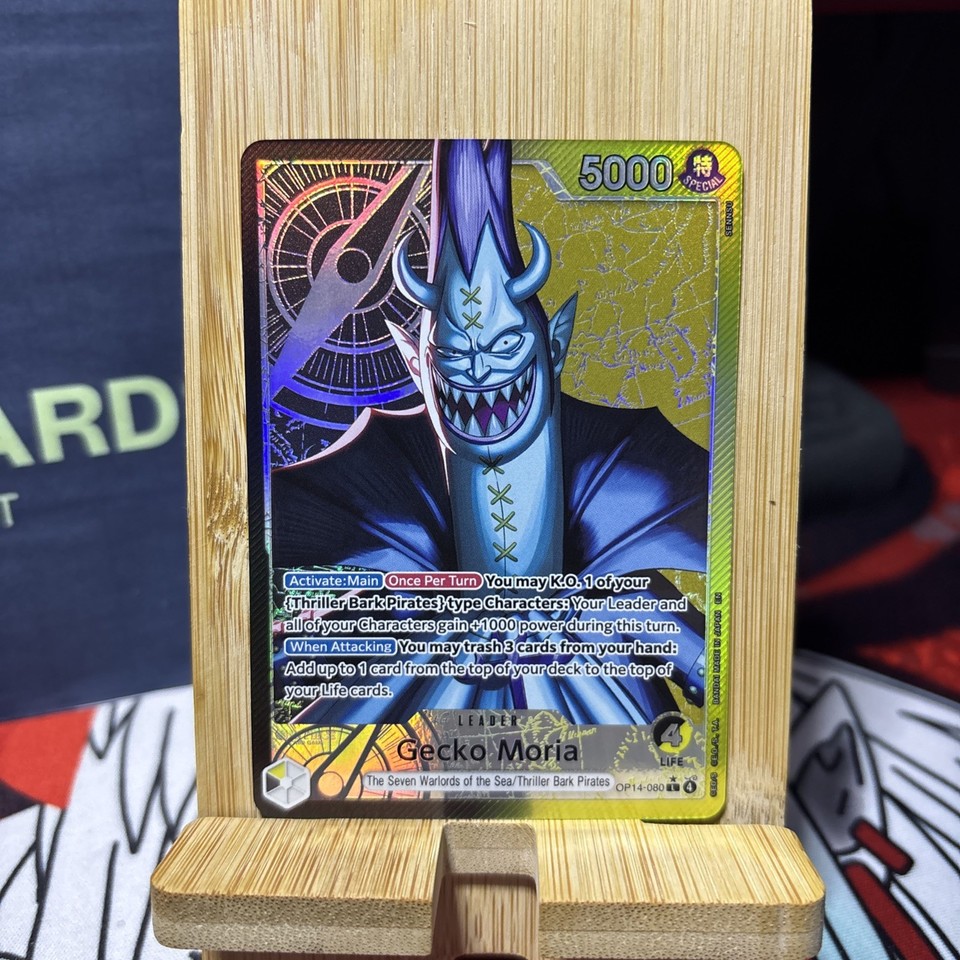 OP14-080 Gecko Moria Leader Alt Art One Piece TCG English Card | eBay UK