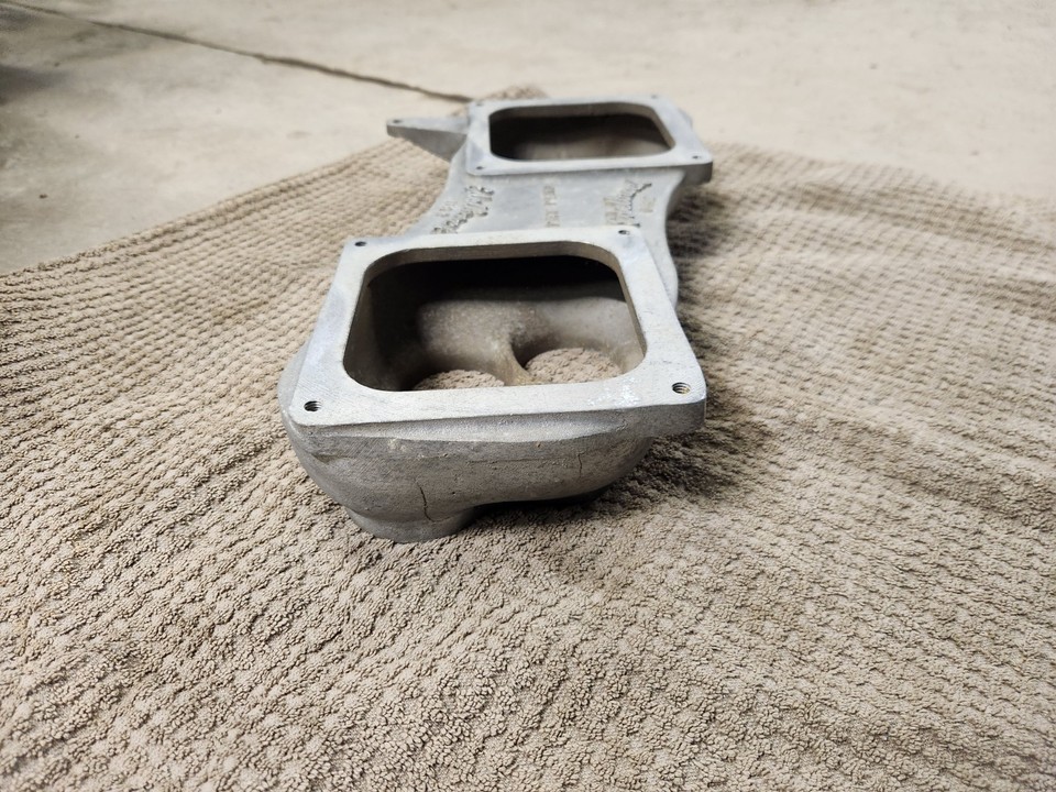 EDELBROCK UR2 Dominator Tunnel Ram Top Dual Quad 2x4 Small Big Block ...