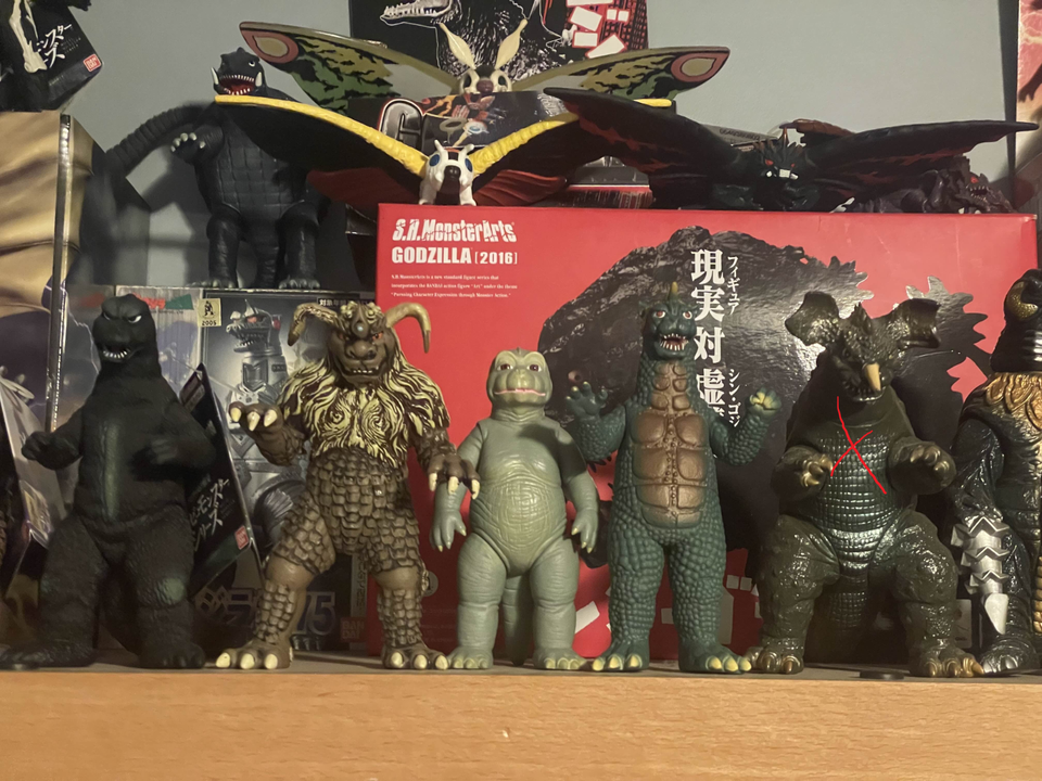 BANDAI GODZILLA FIGURE COLLECTION Movie Monster Series Vintage Sofubi ...
