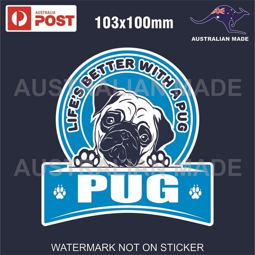 PUG DOG STICKER | eBay
