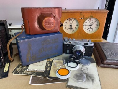 Fed -2 Soviet Camera Black and box Lens Industar- 26M (2,8/50) Mount 39 ...