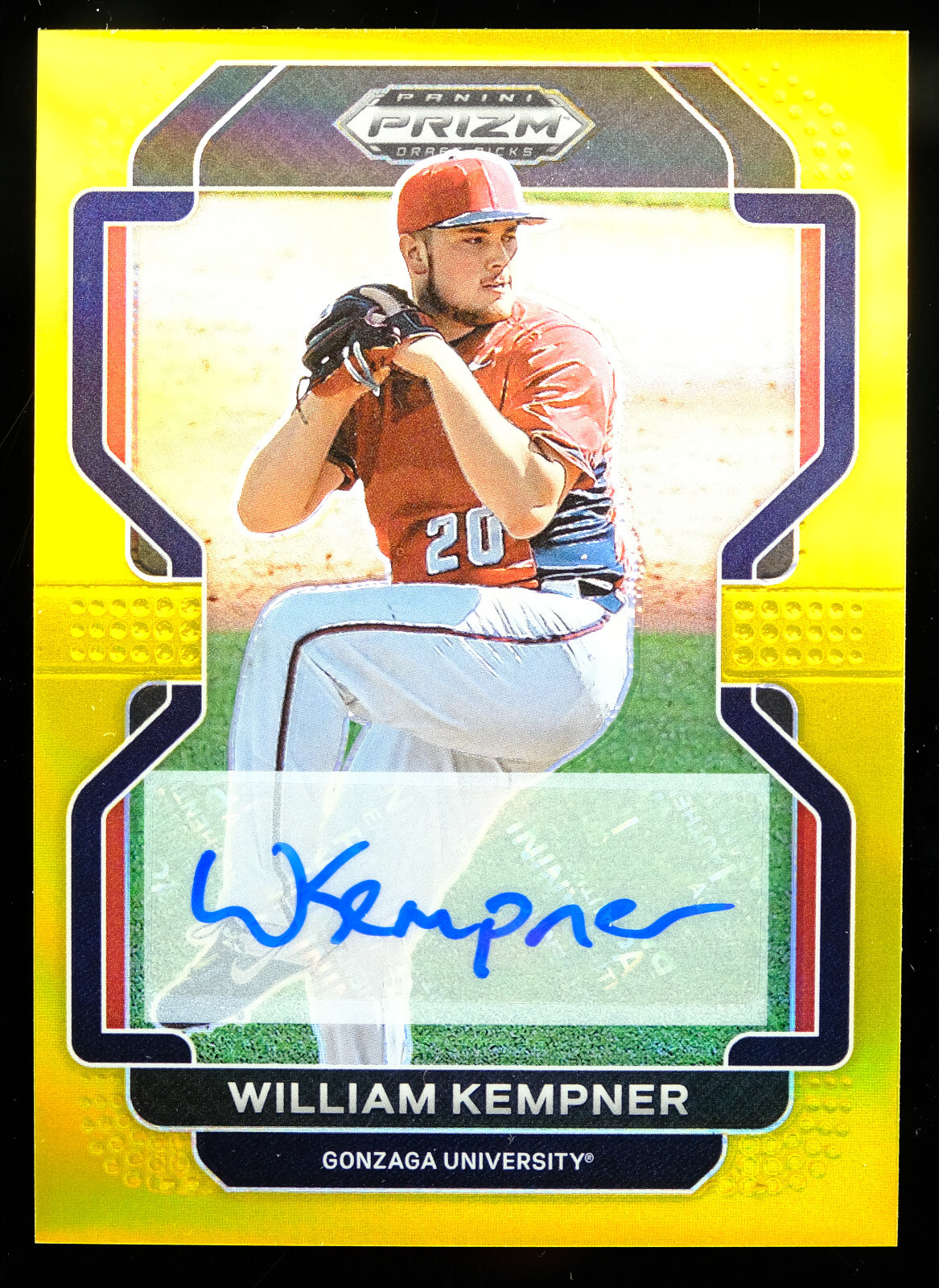 2022 Panini Prizm Draft Picks Gold Autograph William Kempner PDP106 #'d ...