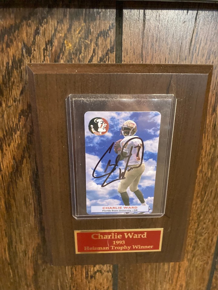 FSU Charlie Ward Autograph Photo and Plaque | eBay