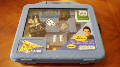 Extreme Universe by Meade 900X 28 piece Microscope Laboratory Set - New ...