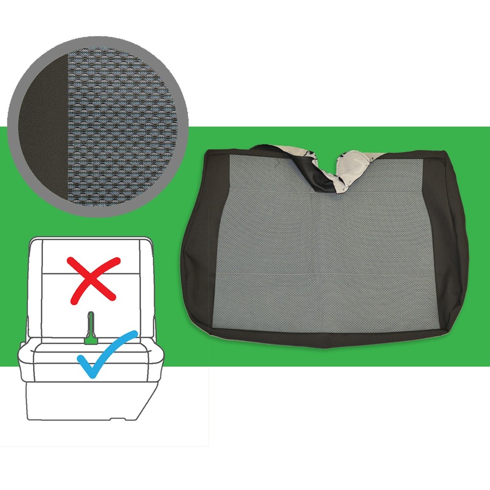 VW Transporter T6.1, T6 &T5.1 OEM Simora Titanium Black Front & Rear Seat Covers | eBay UK