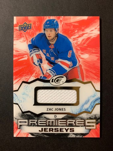 Zac Jones 2021-22 Upper Deck Ice Hockey Premieres Jerseys #IPA-ZJ ...