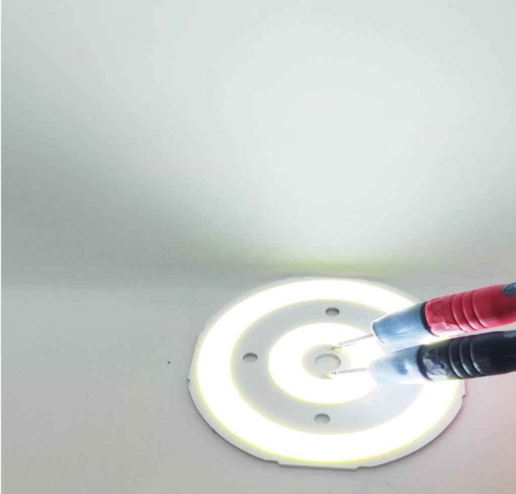 10W 12-14V LED 65mm COB Light Source Dual Circle Bead Integrated Diode ...